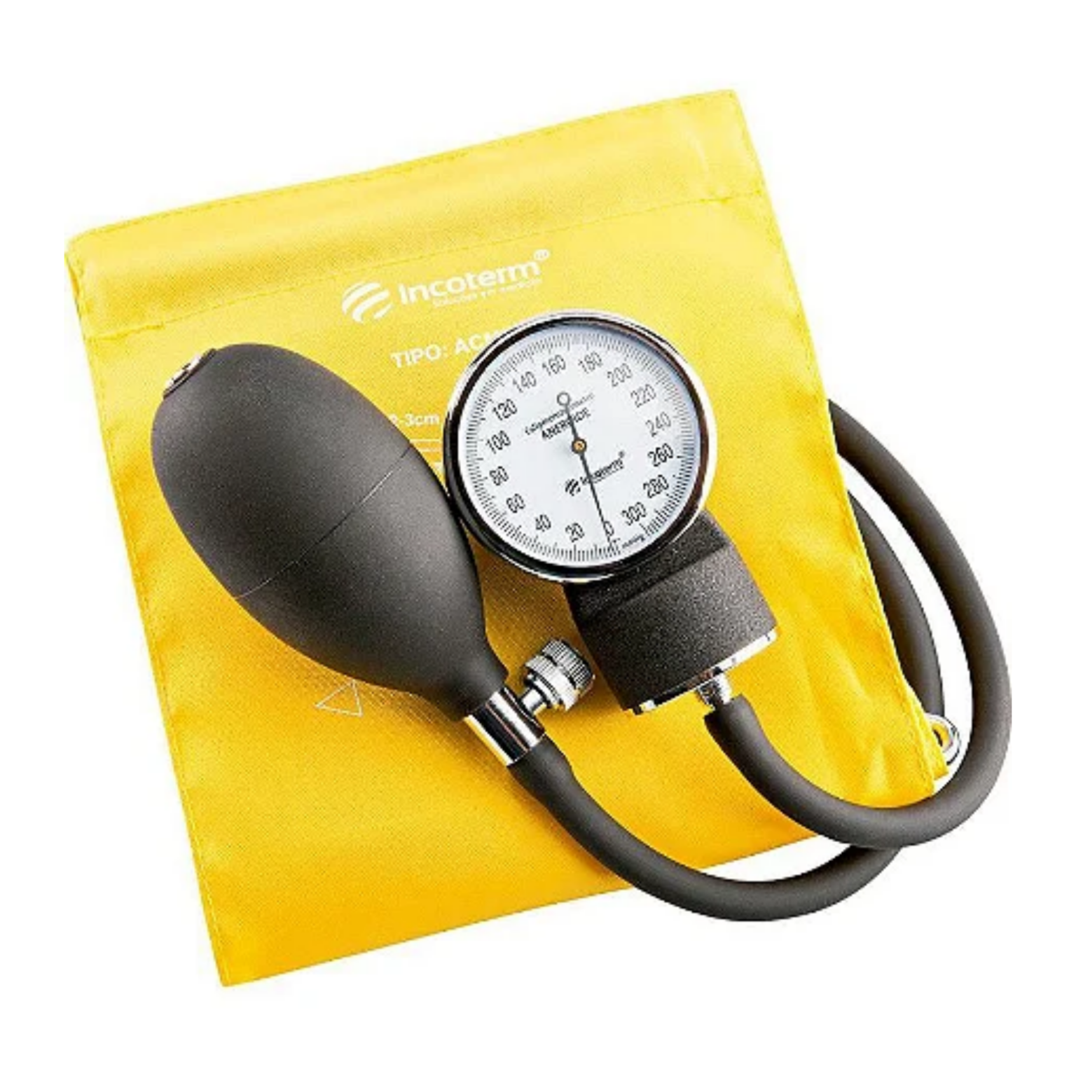 Esfigmomanômetro Aneróide Amarelo EA100 | INCOTERM 29826.01